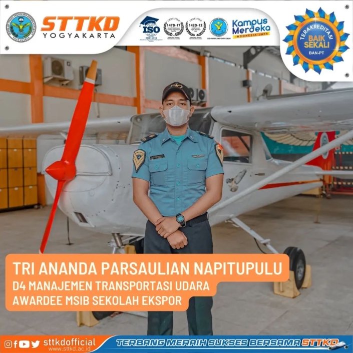 Tri Ananda Parsaulian Napitupulu Taruna D4 Manajemen Transportasi Udara, Awardee MSIB Sekolah ...